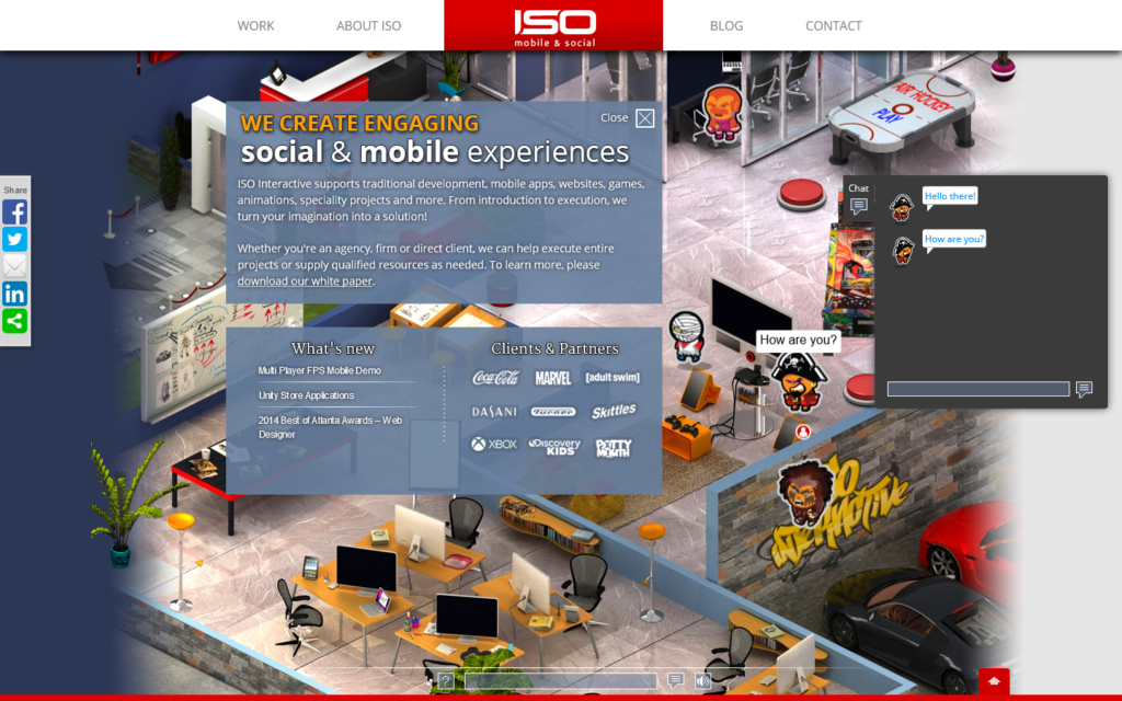 ISO Interactive's Virtual World Website - The Troy Agency
